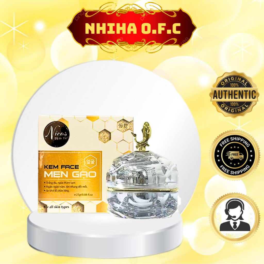 Nicos Thanh Nhi Rice Yeast face Cream 15g - Genuine Product | Shopee ...