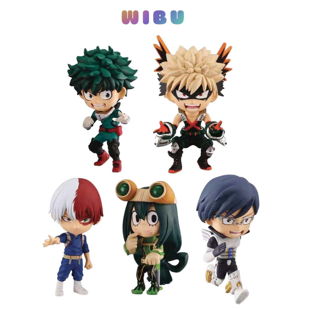 Superhero Academy Model 5 characters Deku, Lida Tenya,Todoroki Shoto ...