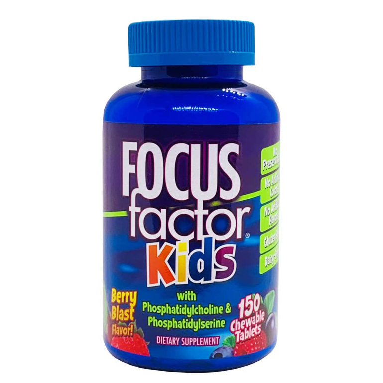 Focus Factor For Kids brain development candy For children 150 tablets ...