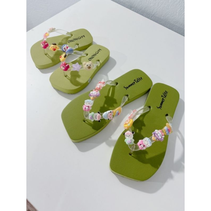 [All Sizes 24 to 39] Lao Flip Flops Cute Sticker on Pretty Pet Feet 4 ...