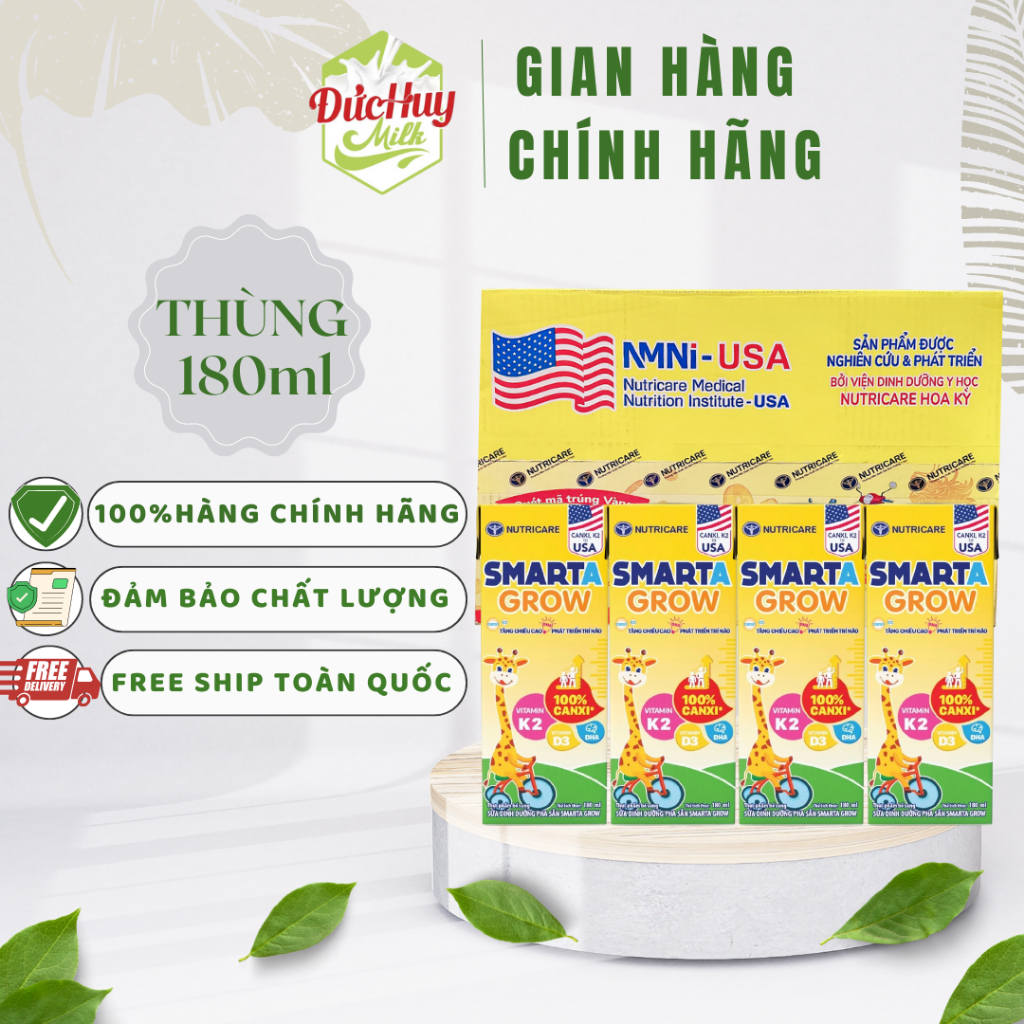 Nutricare Smarta Grow ready-to-drink formula milk carton 180ml/110ml ...