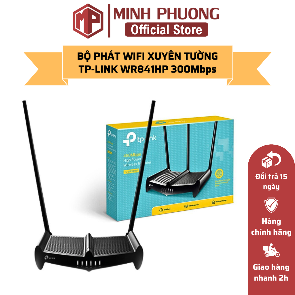 Tp-link WR841HP 841HP 300Mbps Wall-Penetrating Wifi Router - Genuine ...