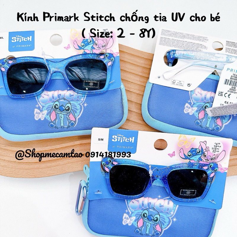 Primark STITCH Children'S Glasses + UV-Resistant Glass Bag For Children ...