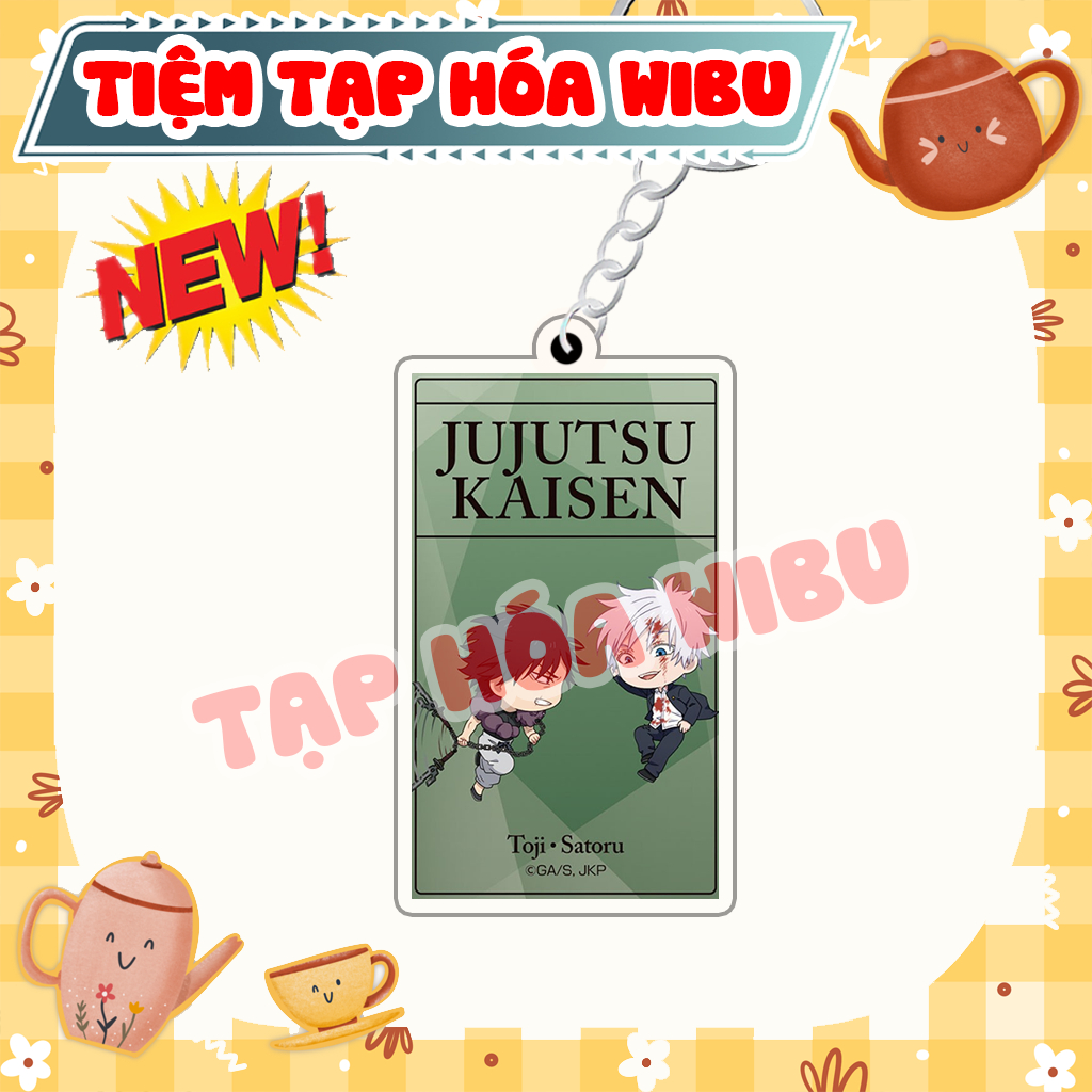 Acrylic Keychain Jujutsu Kaisen War Spell Gojo Sukuna Geto Nanami chibi ...