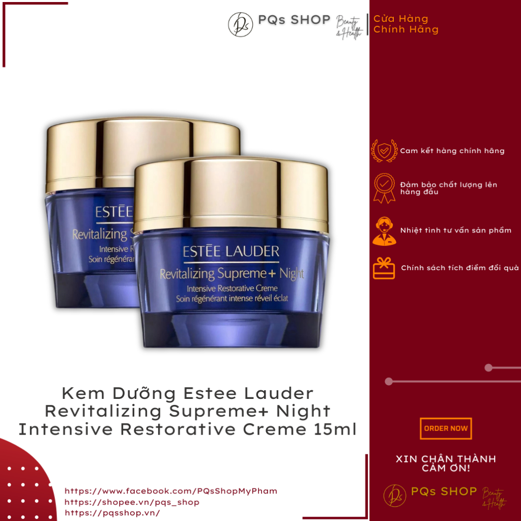 Estee Lauder Revitalizing Supreme + Night Intensive Restorative Creme ...