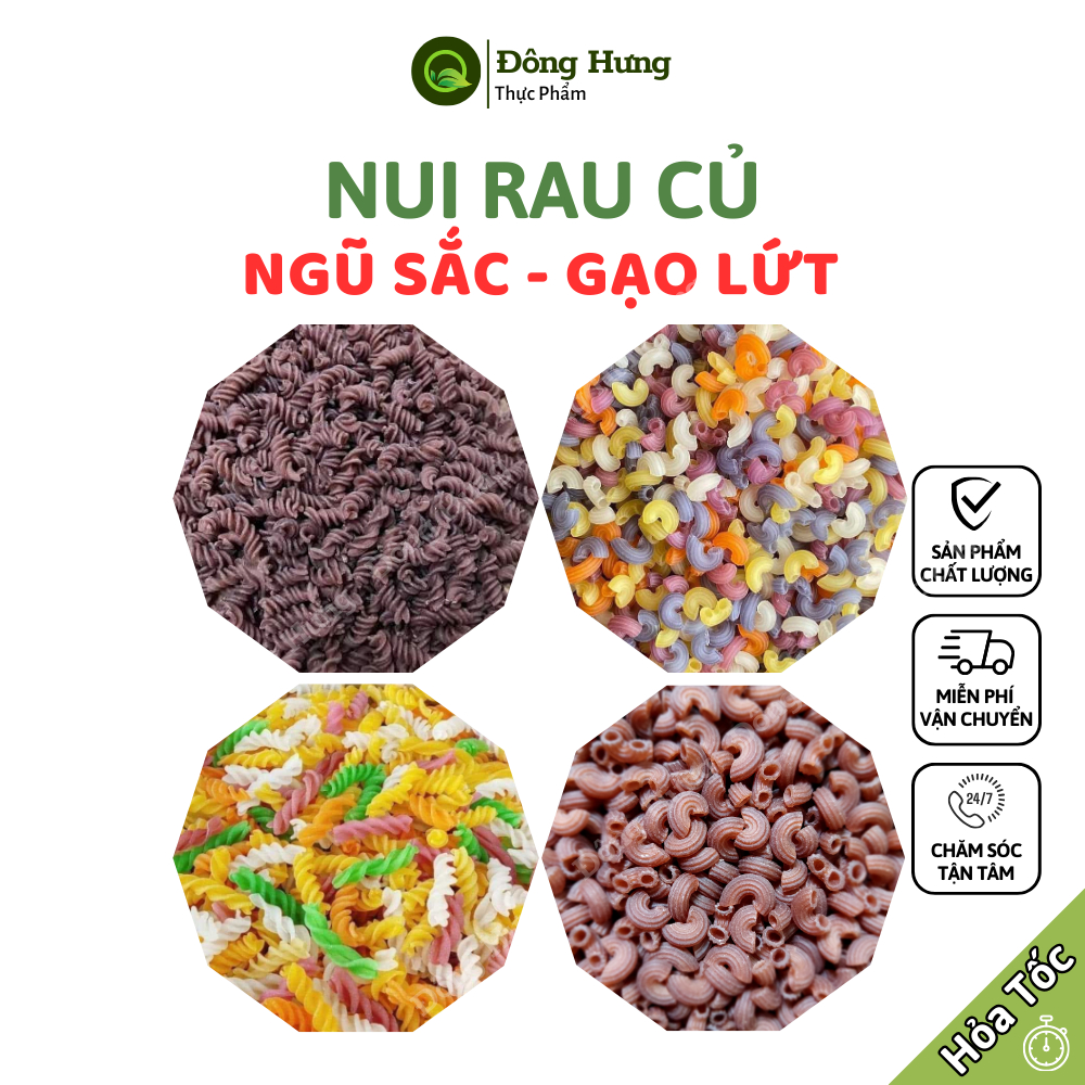 Vegetable Pasta, Brown Rice Nui - Twisted Tube Nui, Short Tube Nui ...