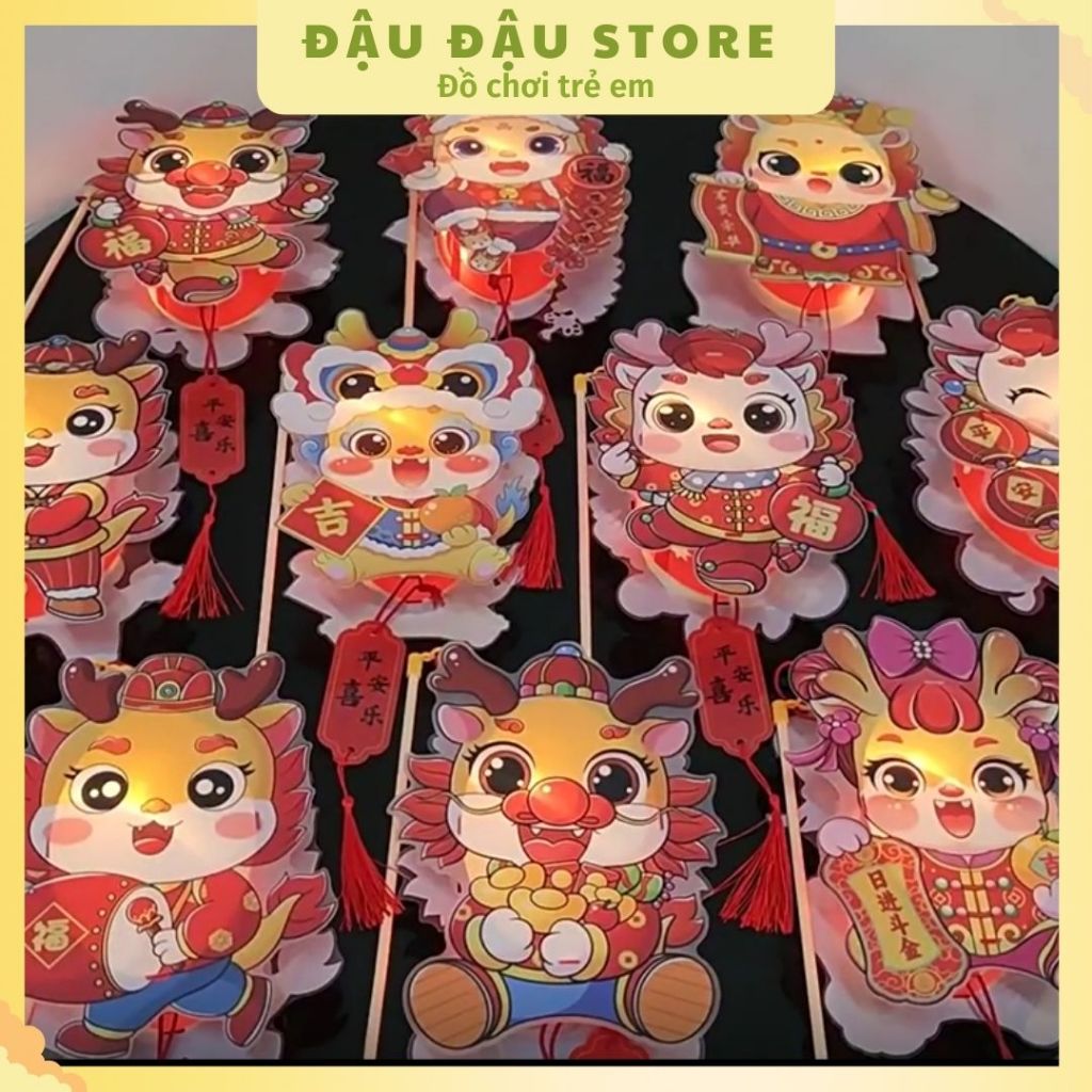 Chibi 2024 Dragon-Shaped Lantern With Flashlight Suitable For ...