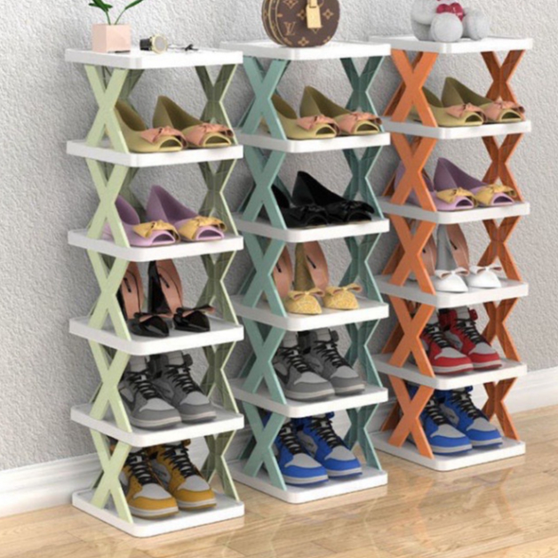 Convenient multi-purpose 5-tier X-shaped shoe shelf - Multi-purpose 5 ...
