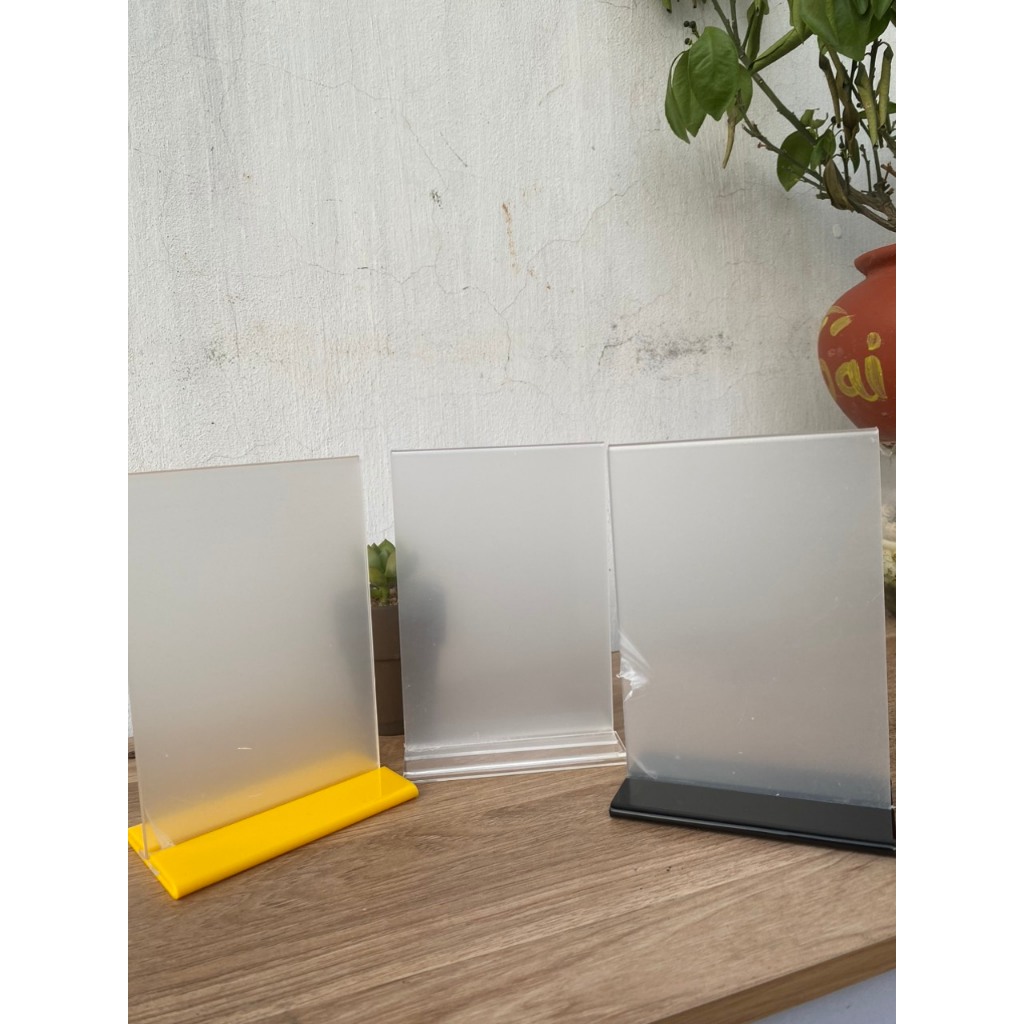 Standee, A4, A5, A6 tabletop Mica menu board, transparent Mica, thick ...