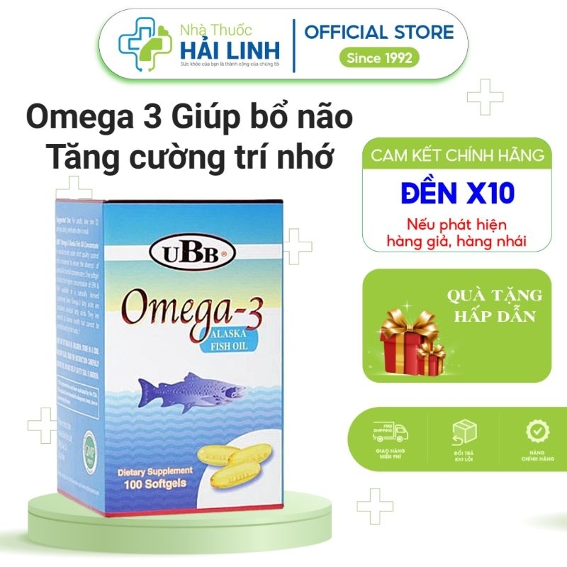 Omega 3 UBB Genuine Box Of 100 Fatty Acids Including EPA And DHA ...