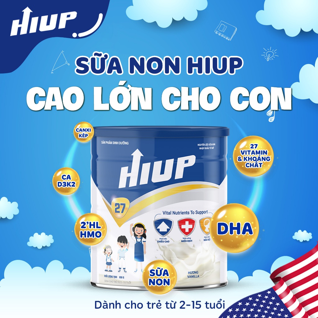 Height increasing milk for children Hiup combo 6 boxes | Shopee Malaysia
