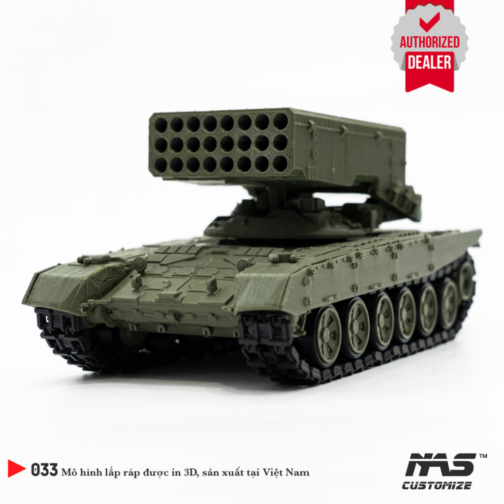 [NAS] Russian tank model TOS-01 1/48, Military assembly model of ...