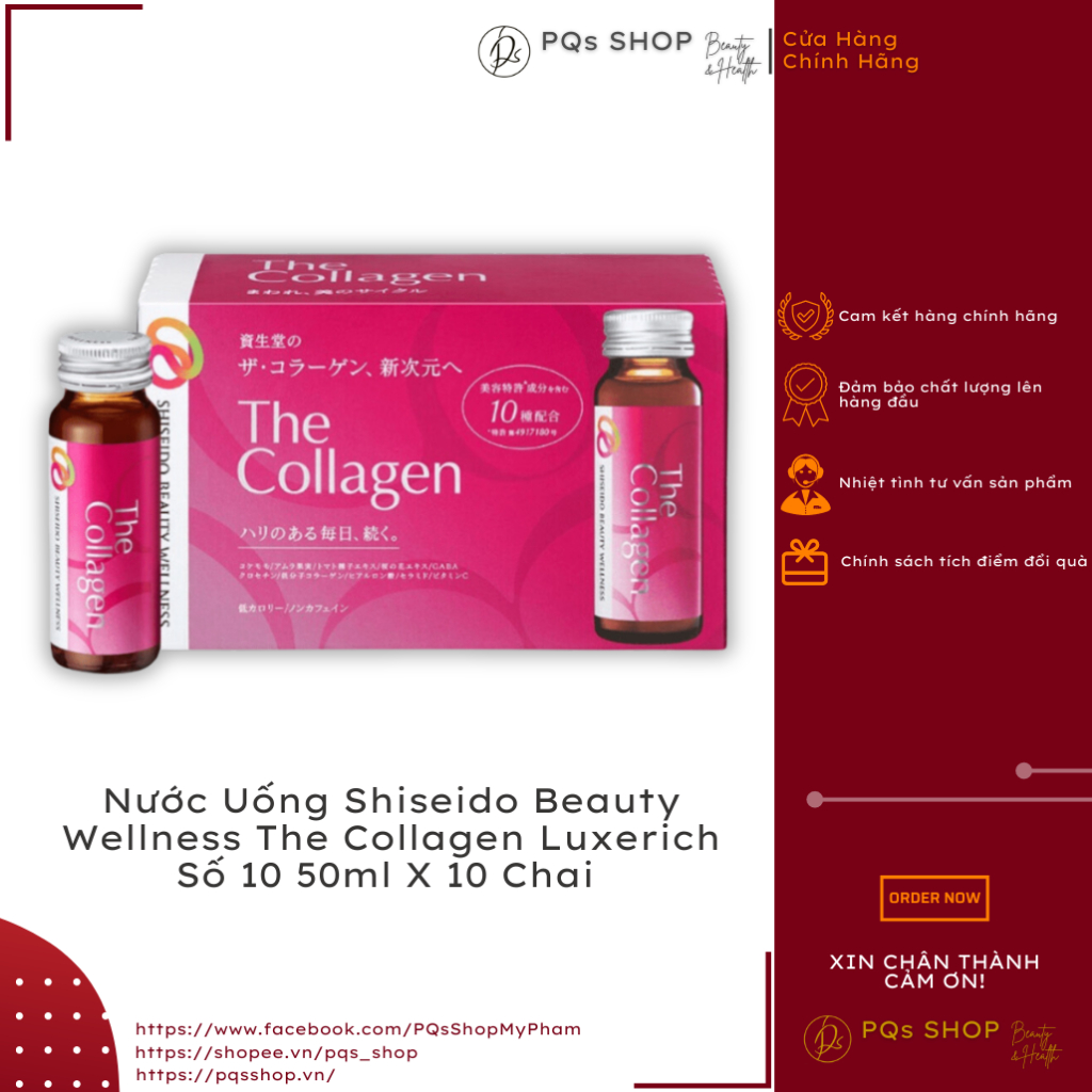 Shiseido Beauty Wellness The Collagen Luxerich Drinking Water No.10 50ml X 10 Bottles (From 18 ...