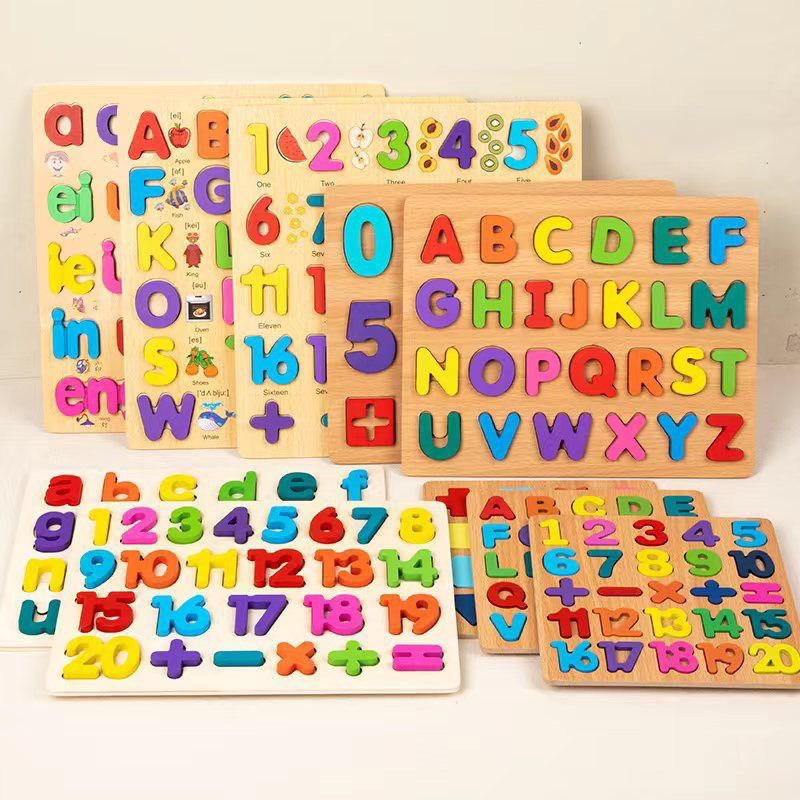 Embossed wooden Vietnamese alphabet and numbers board, Montessori ...