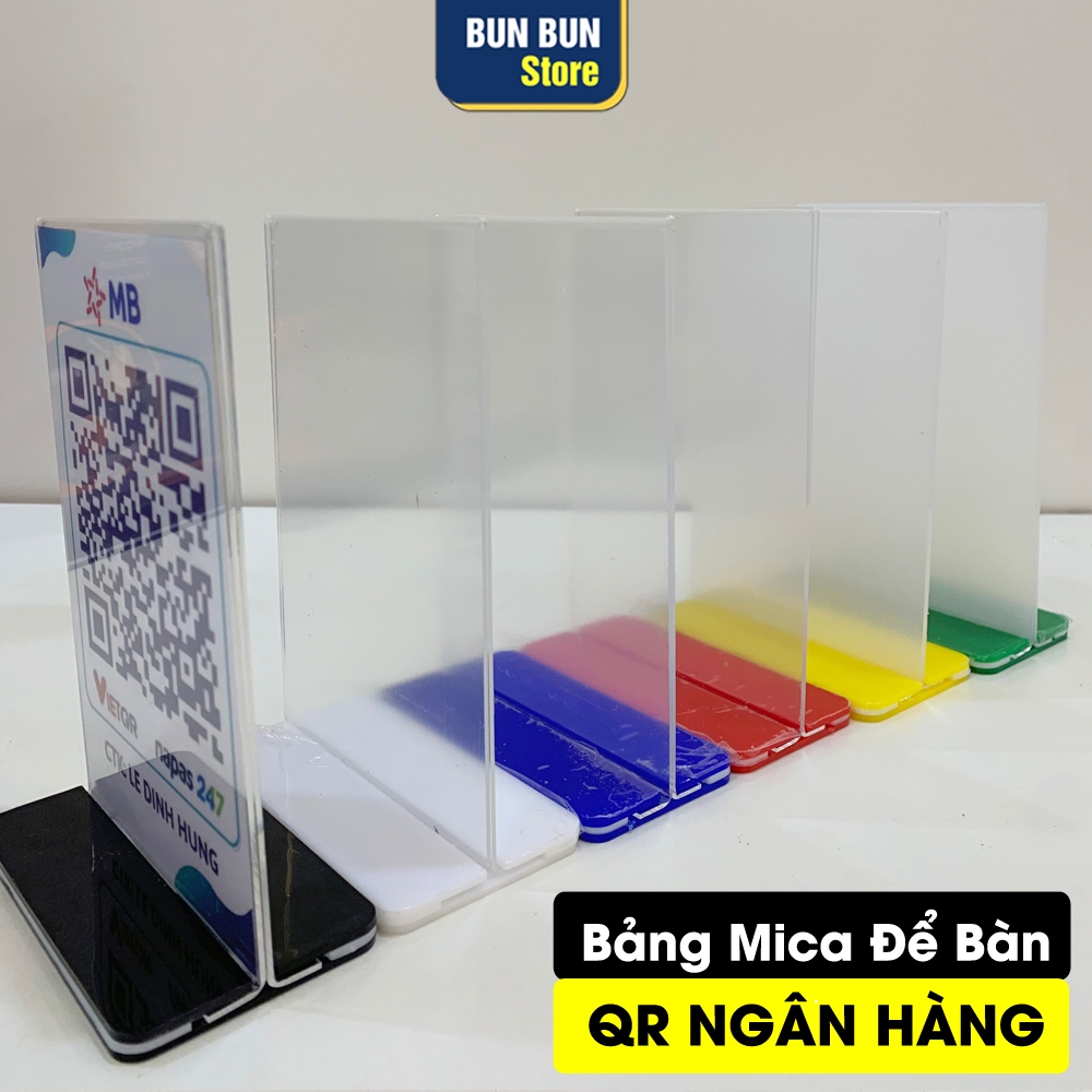 Transparent mica Plate, Transparent Desktop mica Table For QR Code, Product Information, menu ...