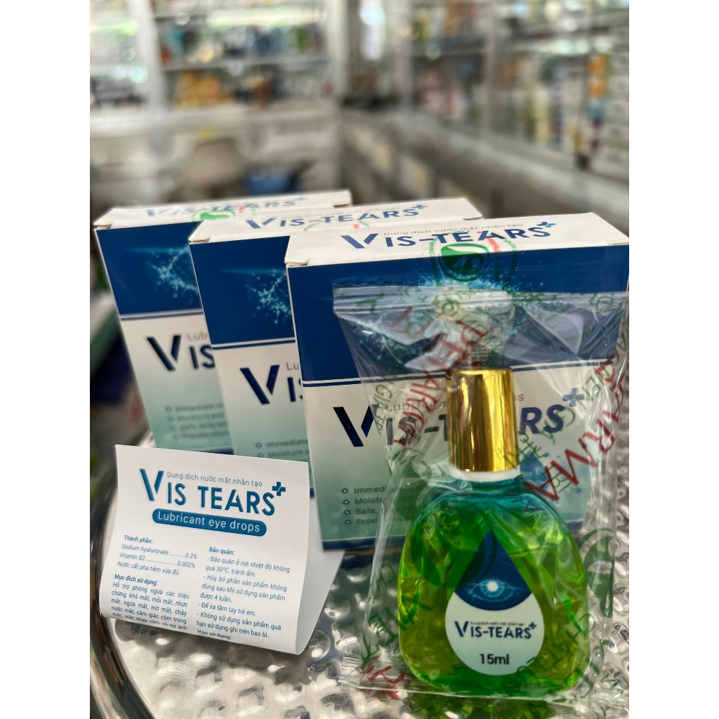 Vis-ters+ Artificial Eye Drops Solution box of 1 bottle of 15ml ...