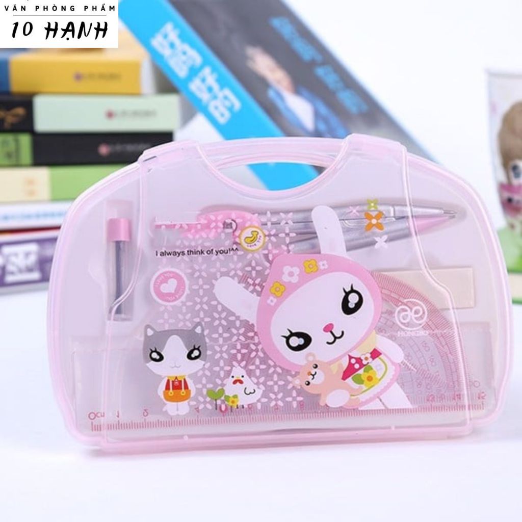 [6807 _ 8010] Compa Set 7 Piece (Compass Pencil, Eke, Ruler, Eraser ...