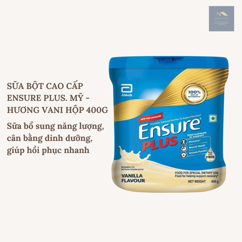 Ensure Plus Vanilla Flavored Milk Powder 400G Box. Milk powder ...