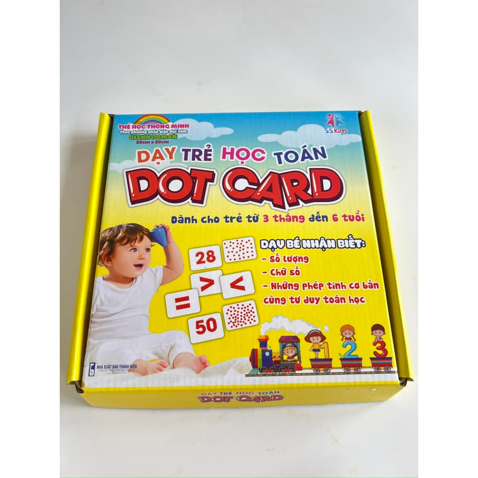 Flash card learning set teaches children DOT CARD math using the Glenn ...