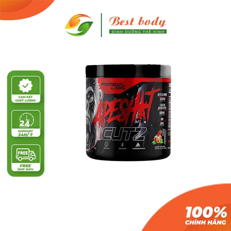 Primeval Labs Apeshit Cutz Pre Workout Increases Strength, Burns Excess ...