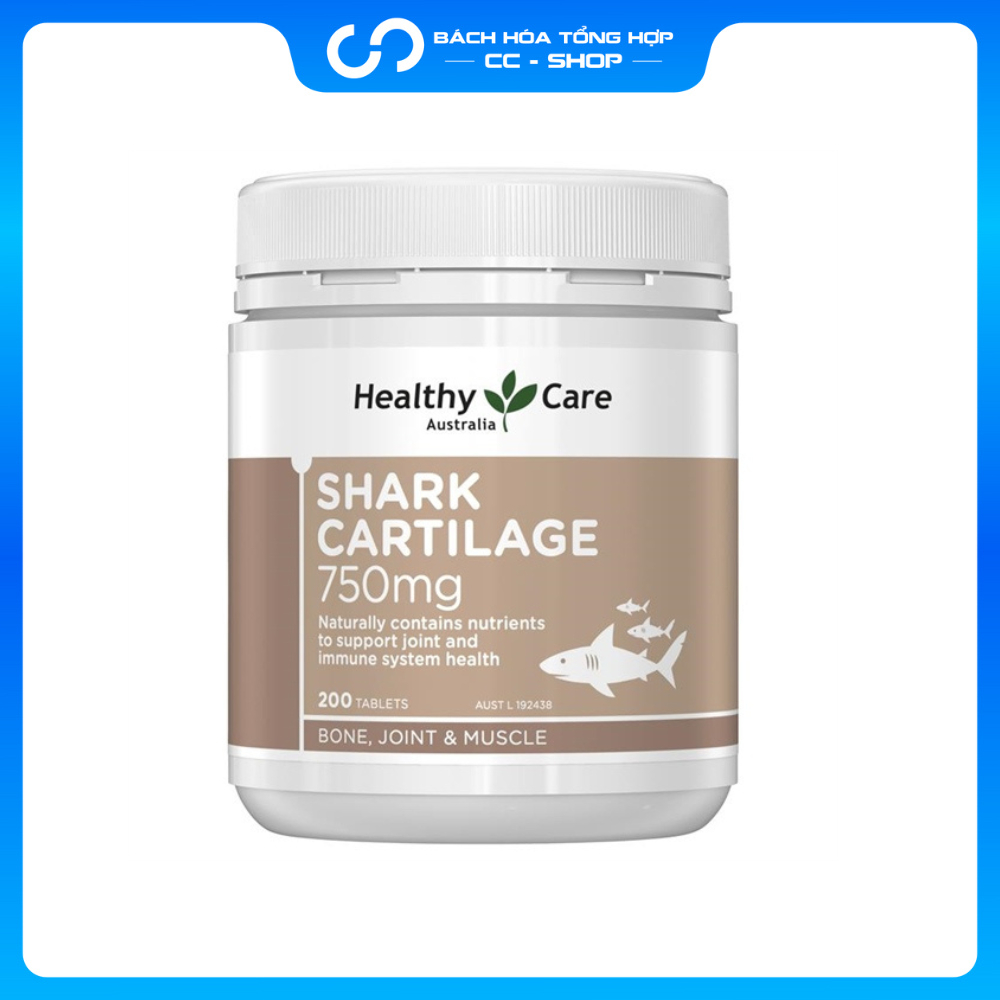 Healthy Care Shark Cartilage Cartilage 750mg (200v) 03 / 2026 ...