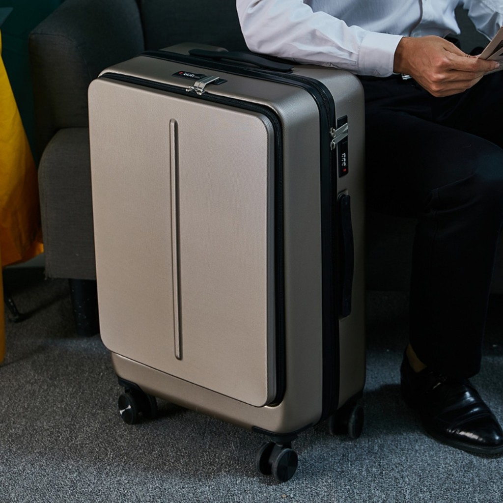 Business suitcase has a separate compartment for a 15 or 6 inch laptop ...
