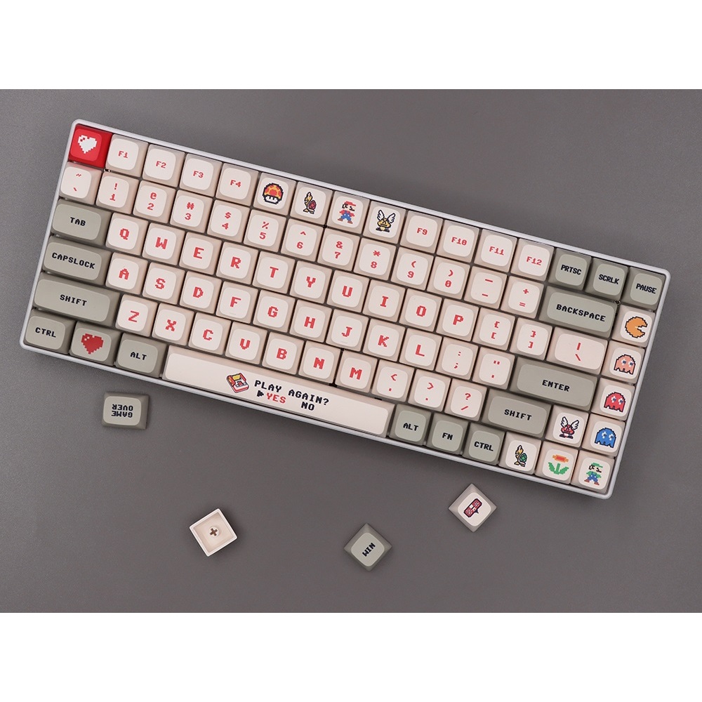 Pbt Keycap XDA Game Boy, Retro 9009 mechanical keyboard buttons ...