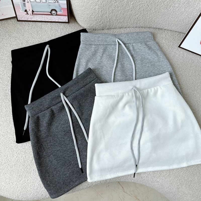Drawstring sports short skirt with pants (New) | Shopee Malaysia