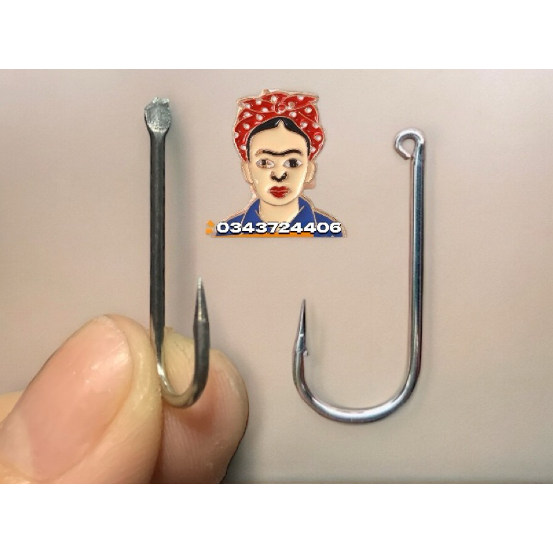 Stainless steel square fishing hook (fishing for catfish..etc) | Shopee ...