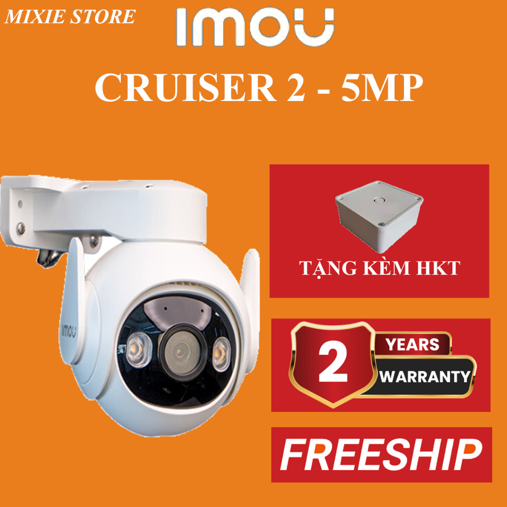 (FREE TECHNICAL BOX) IMOU Cruiser 2 - 5MP resolution PTZ Outdoor Camera ...