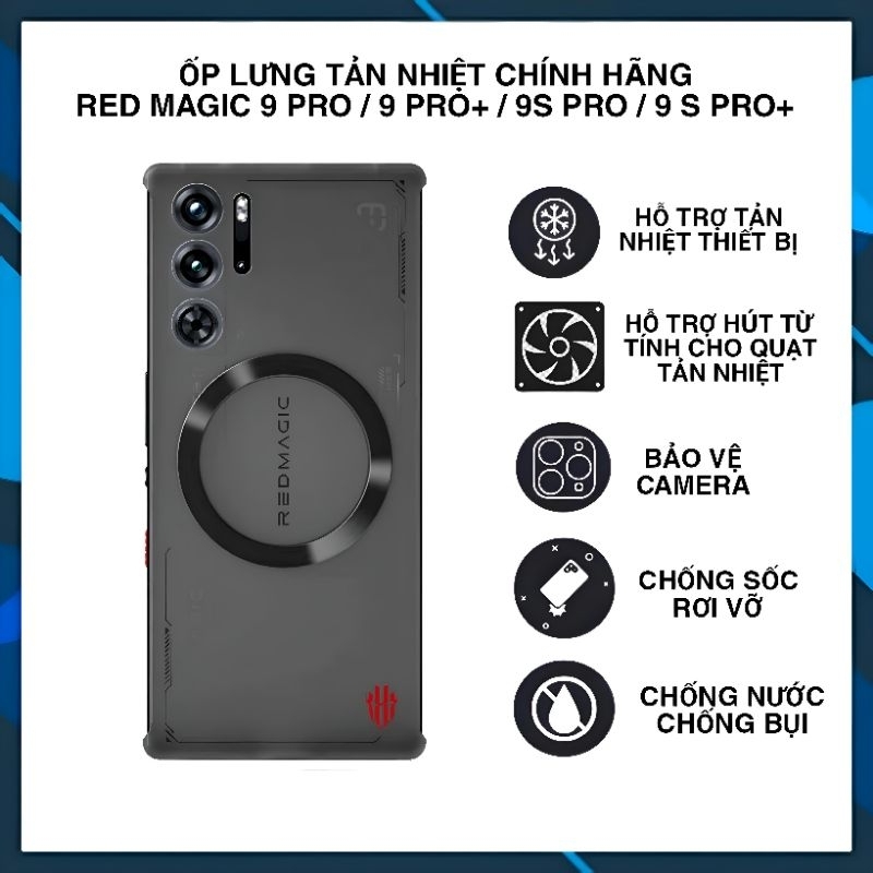 Nubia Red Magic 9 Pro / 9 Pro+ / 9S Pro+ / S Pro+ Magnetic Cooler Case ...