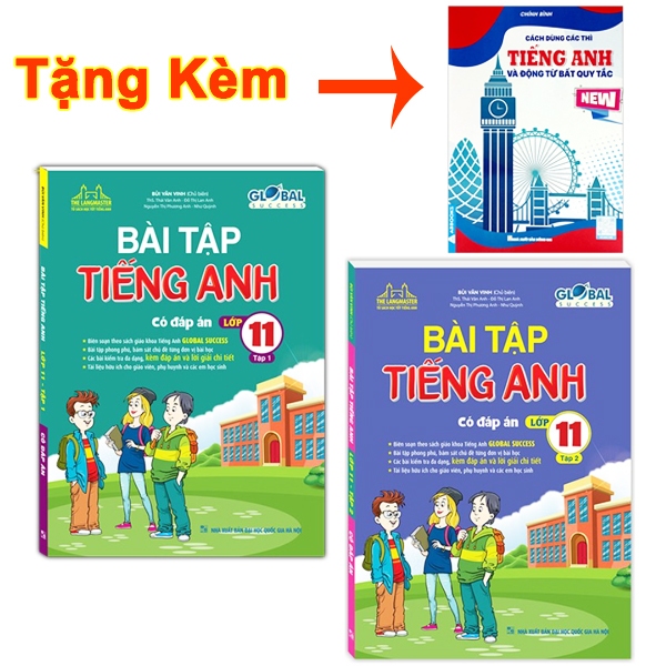 Books - Combo 2 Volumes GLOBAL SUCCESS - Grade 11 English Exercises ...