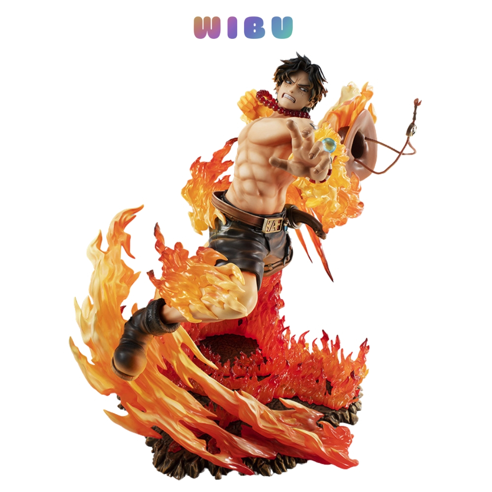 One piece ACE fire fist fighting state model 25cm high, high quality ...