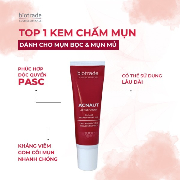 Biotrade Acnaut Active Cream - reduces oily white acne (15ml) | Shopee ...