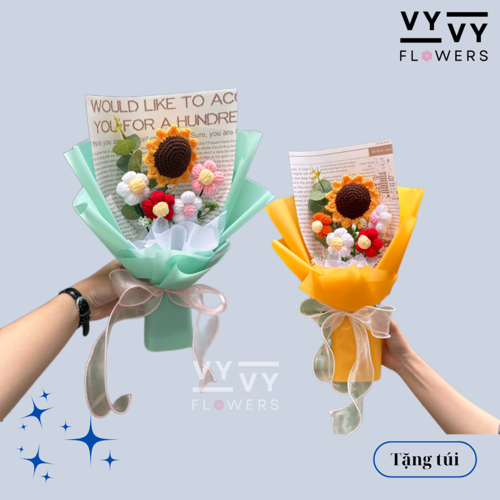Vyvy | Sunflower Bouquet Mixed Baby Flowers For Graduation, Birthday ...