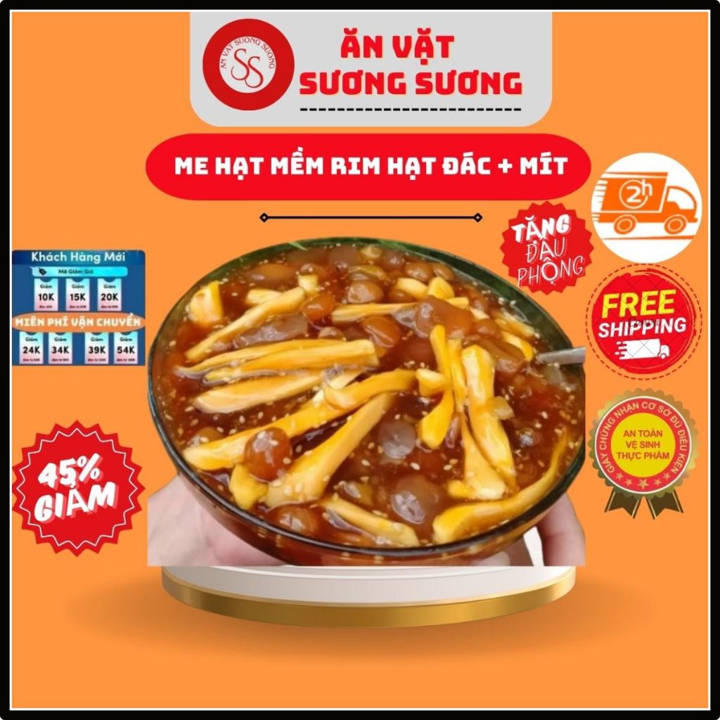 Type 1 (Free peanuts) Box of 550g Soft tamarind seeds simmered with dac ...