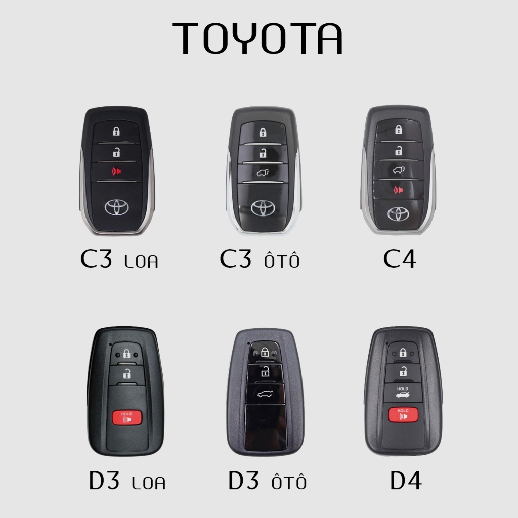 Toyota Smart Key Case Handmade Genuine Leather Smartkey Key Cover ...