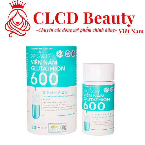 Glutathione 600 Drlacir Oral Tablet Box Of 30 Tablets, Help Whiten Skin ...