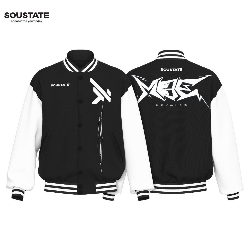 [SOUSTATE X MBE] Jacket Bomber Varsity MBE VCS 2024 (Black) | Shopee ...
