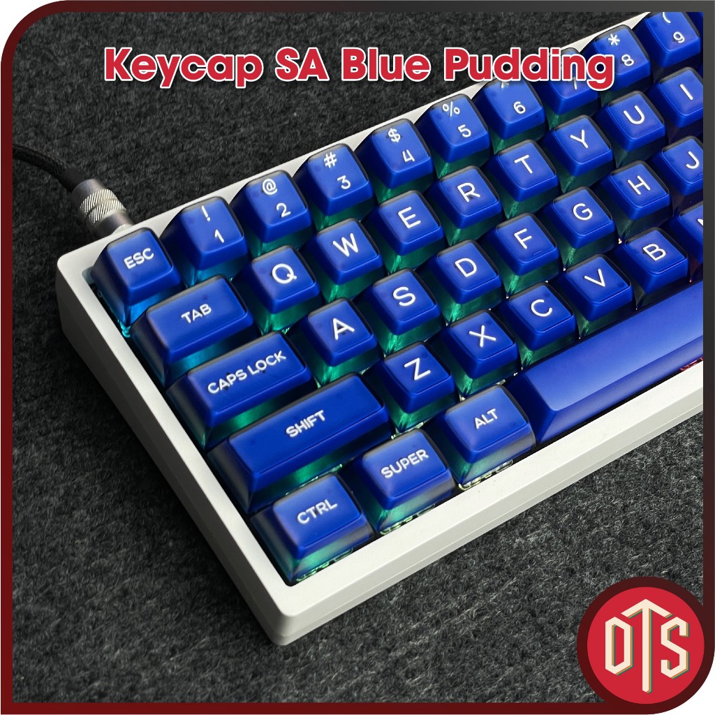 Keycap SA Blue Pudding Semi-transparent | Abs Double shot | Plastic ...
