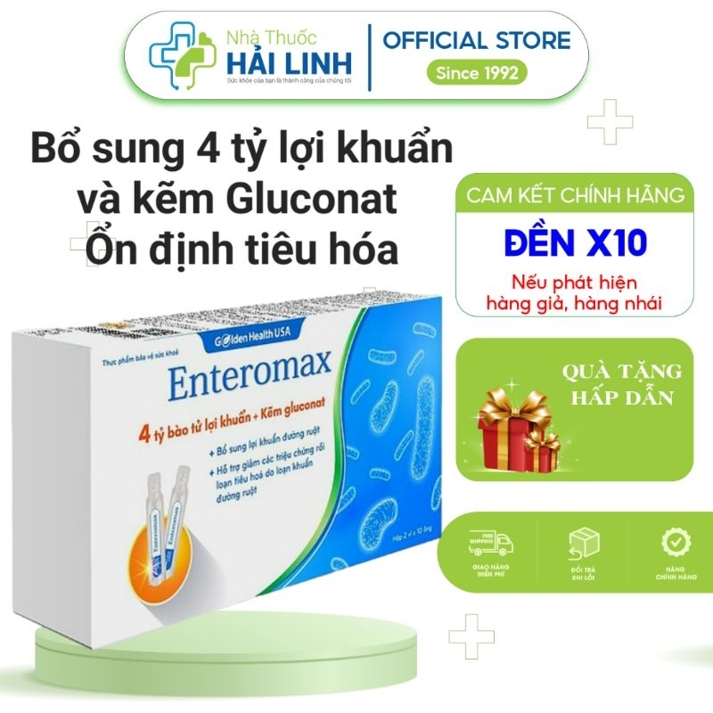 Enteromax Microbiological Tube Yeast (4 Billion Beneficial Bacteria + Zinc) - Balance System VS ...