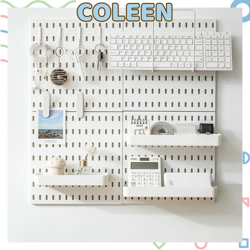 Pegboard Plastic Wall Sticker Wall Shelf Decor COLEEN Study Desk ...