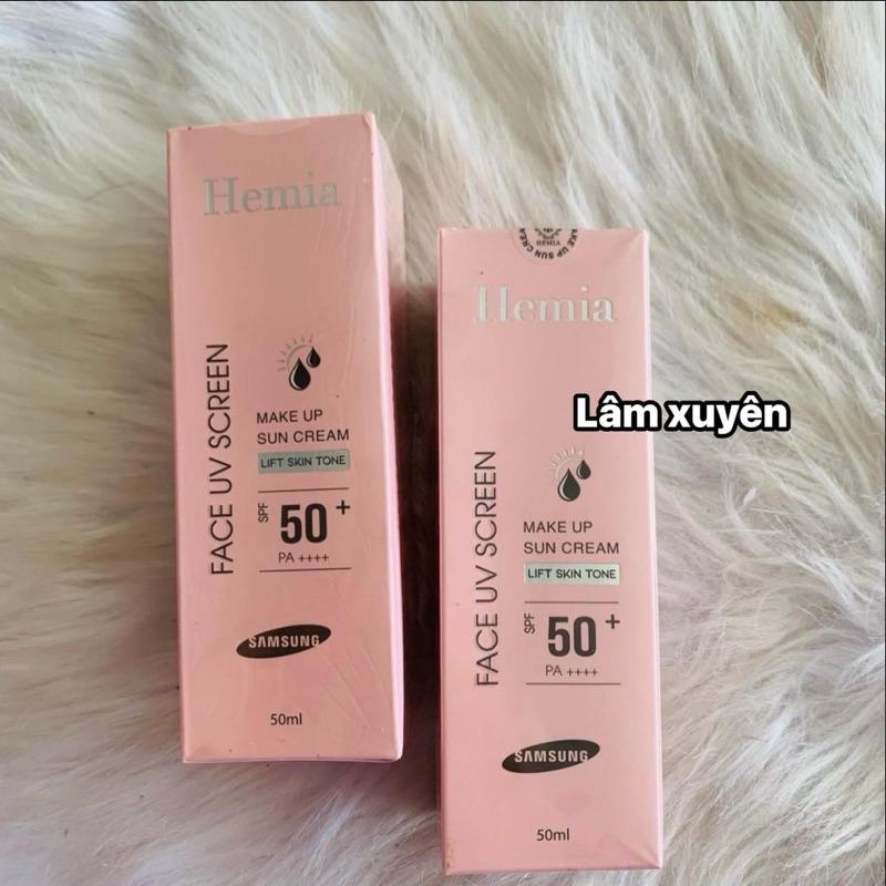 Hemia Sunscreen Tone Lifting Whitening Oil Control SPT 50+ Korea 50ml ...