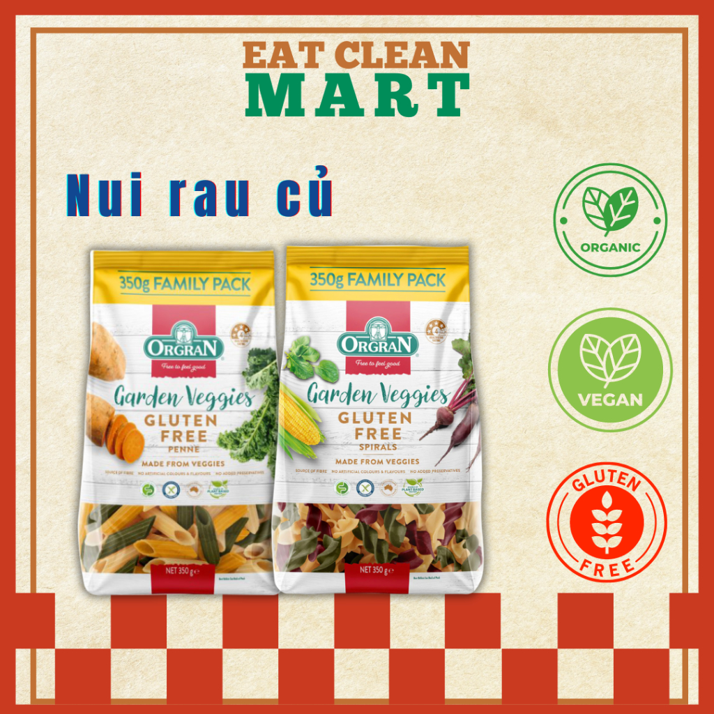 Orgran natural GLUTEN-FREE, vegetarian vegetable pasta 350g -GLUTEN ...