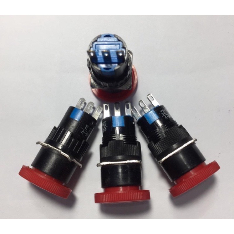 Emergency STOP Button ( STOP ) Phi 16mm /3 pins 250VAC/5A | Shopee Malaysia