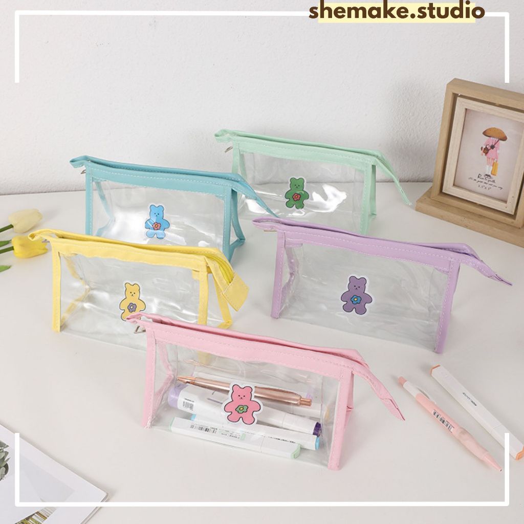 [HB273] Cute Bear pen box, school supplies and stationery box, large ...