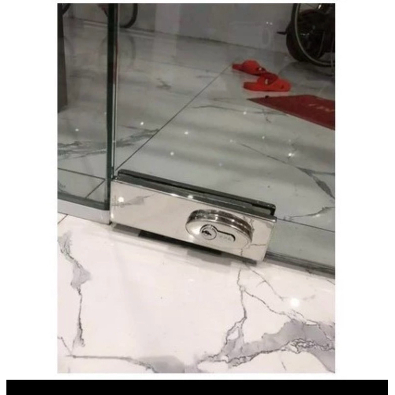 Lock Tempered Glass Door Etc., Hydraulic Glass Door Floor Lock | Shopee ...