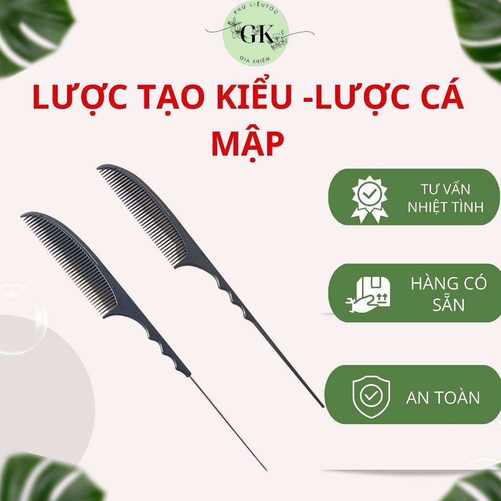 Shark Comb - Sharp Arc For Makeup (Resined, Iron) | Shopee Malaysia