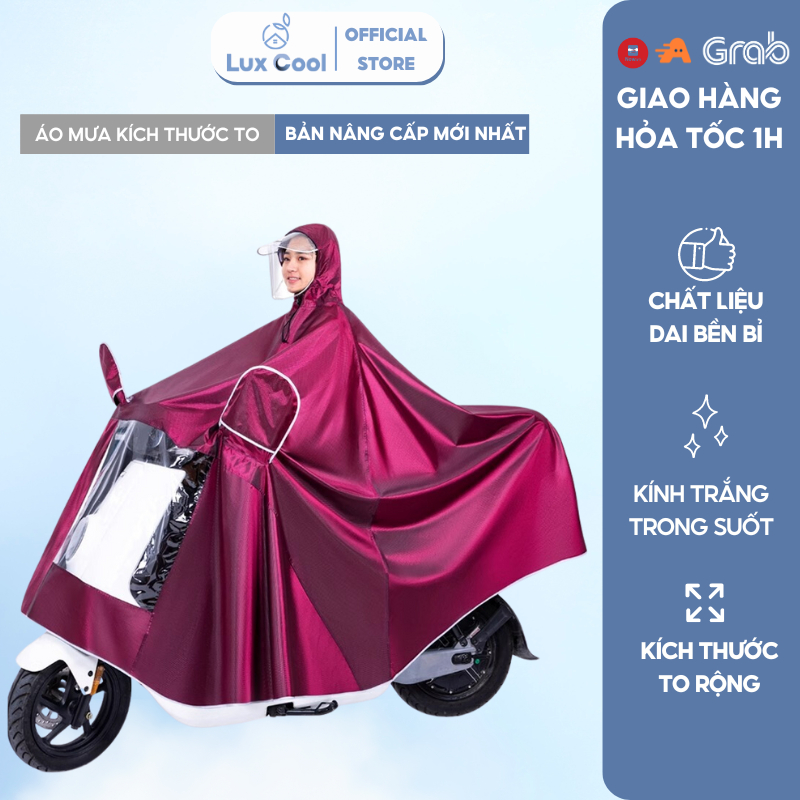 Luxcool Full Body Raincoat Large Size, Transparent Front Flap, With ...