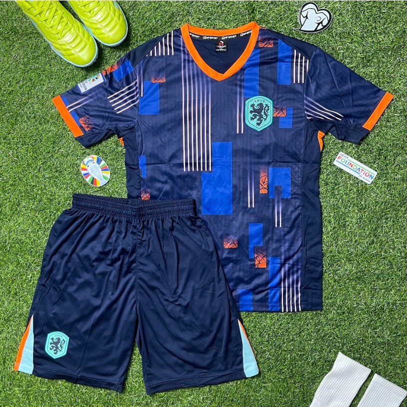 Top New 2024 Dark Blue Soccer Suits, Dutch Soccer Clothes - High ...